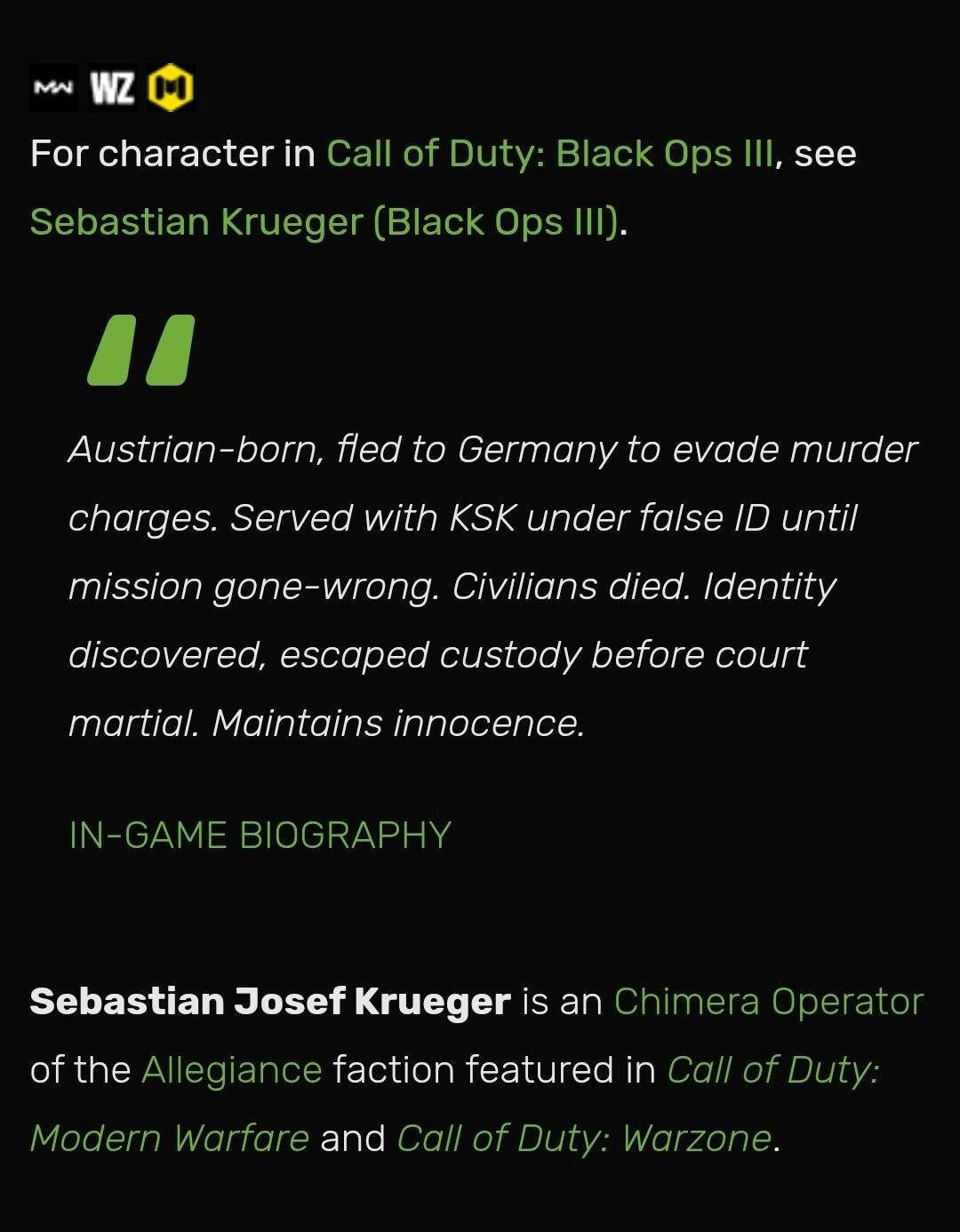 [codwiki]Sebastian Krueger(MW)人物介绍 - 哔哩哔哩