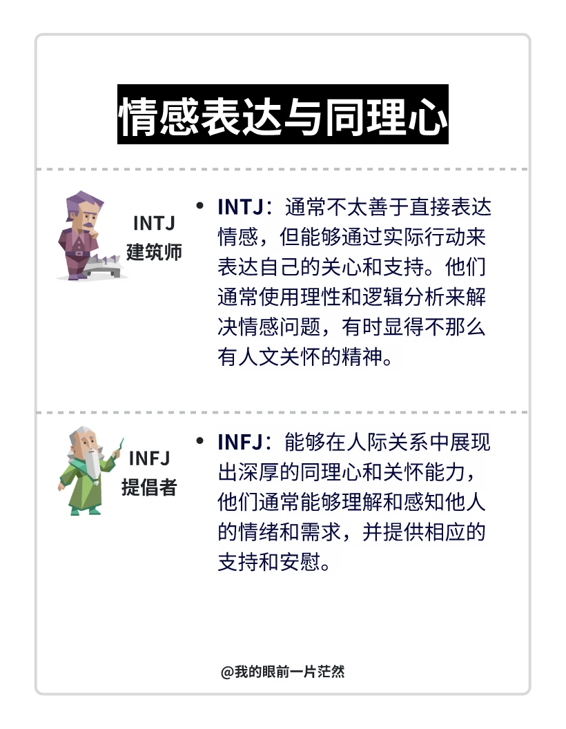 MBTI-如何彻底区分INTJ和INFJ - 哔哩哔哩