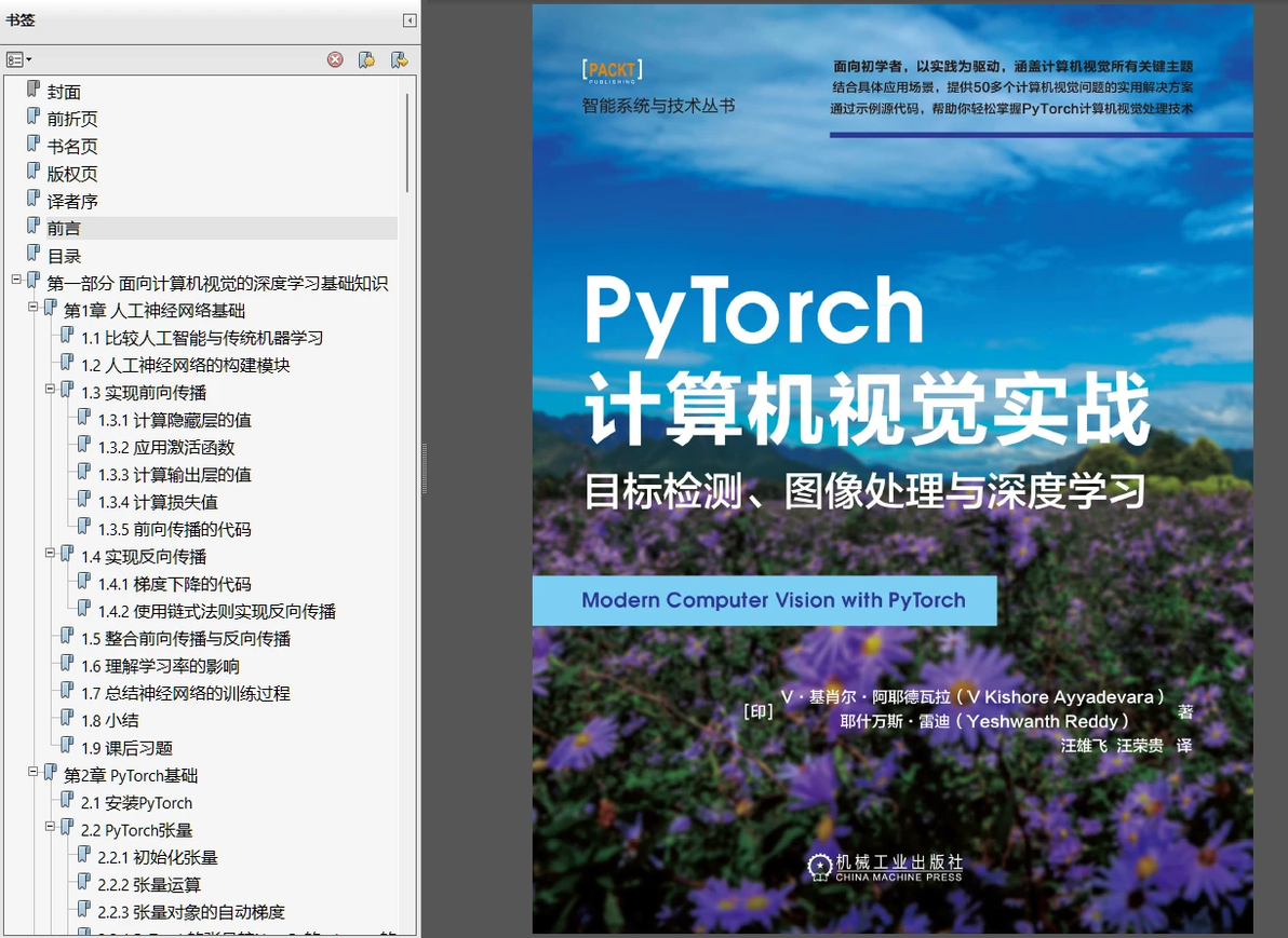 PyTorch计算机视觉实战图像PDF代码指导 - 哔哩哔哩