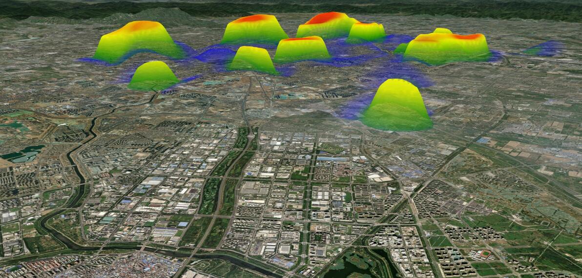 vue+cesium示例：3D热力图(附源码下载) - 哔哩哔哩