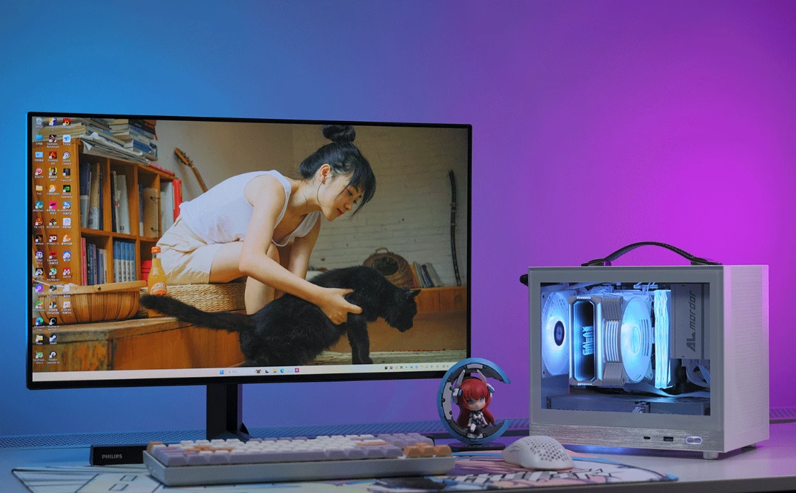 预算6K左右可以提着走的ITX小主机：14400+4060搭配闪鳞G200装机 - 哔哩哔哩