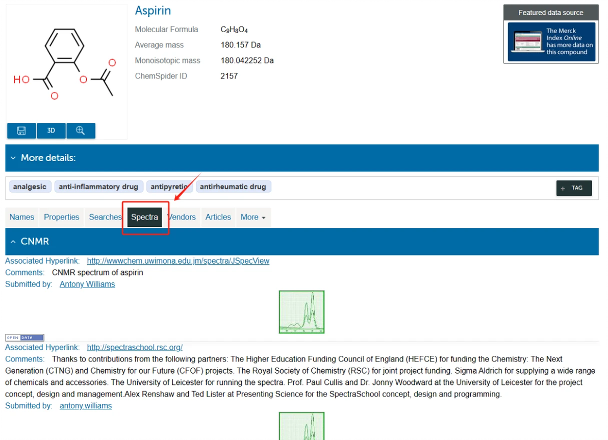ChemSpider化学网站：化合物信息查询的使用教程 - 哔哩哔哩