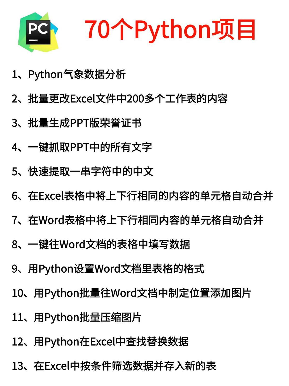 练完这70个项目，你的Python就很牛了 - 哔哩哔哩