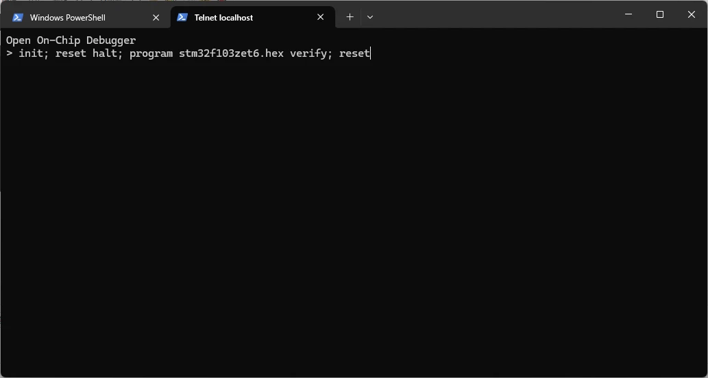 分享个openocd配合DAPLINK做命令行下载的稳定版本 - 哔哩哔哩