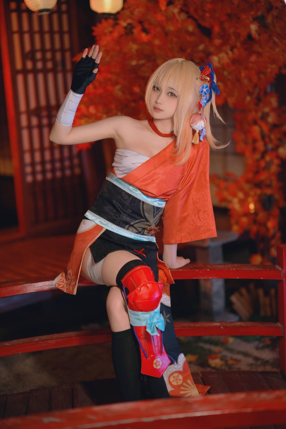 Cos丨莱可Raika-原神 宵宮 - 哔哩哔哩