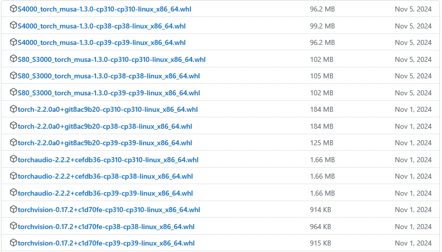 摩尔线程S80 torch_musa安装教程 - 哔哩哔哩