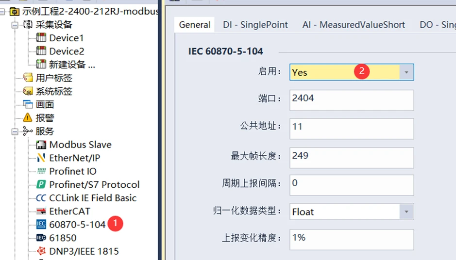 DNP3设备数据 转 IEC104项目案例 - 哔哩哔哩