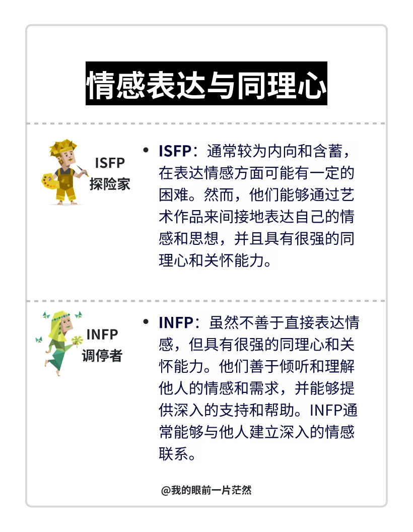 MBTI-如何彻底区分ISFP和INFP - 哔哩哔哩