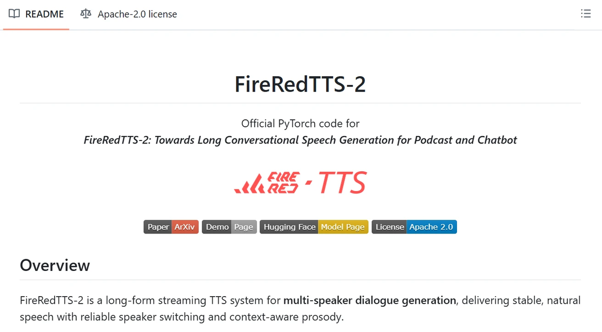 小红书开源语音合成项目：FireRedTTS-2！支持生成长达3分钟、4位说话人的多语言对话！ - 哔哩哔哩