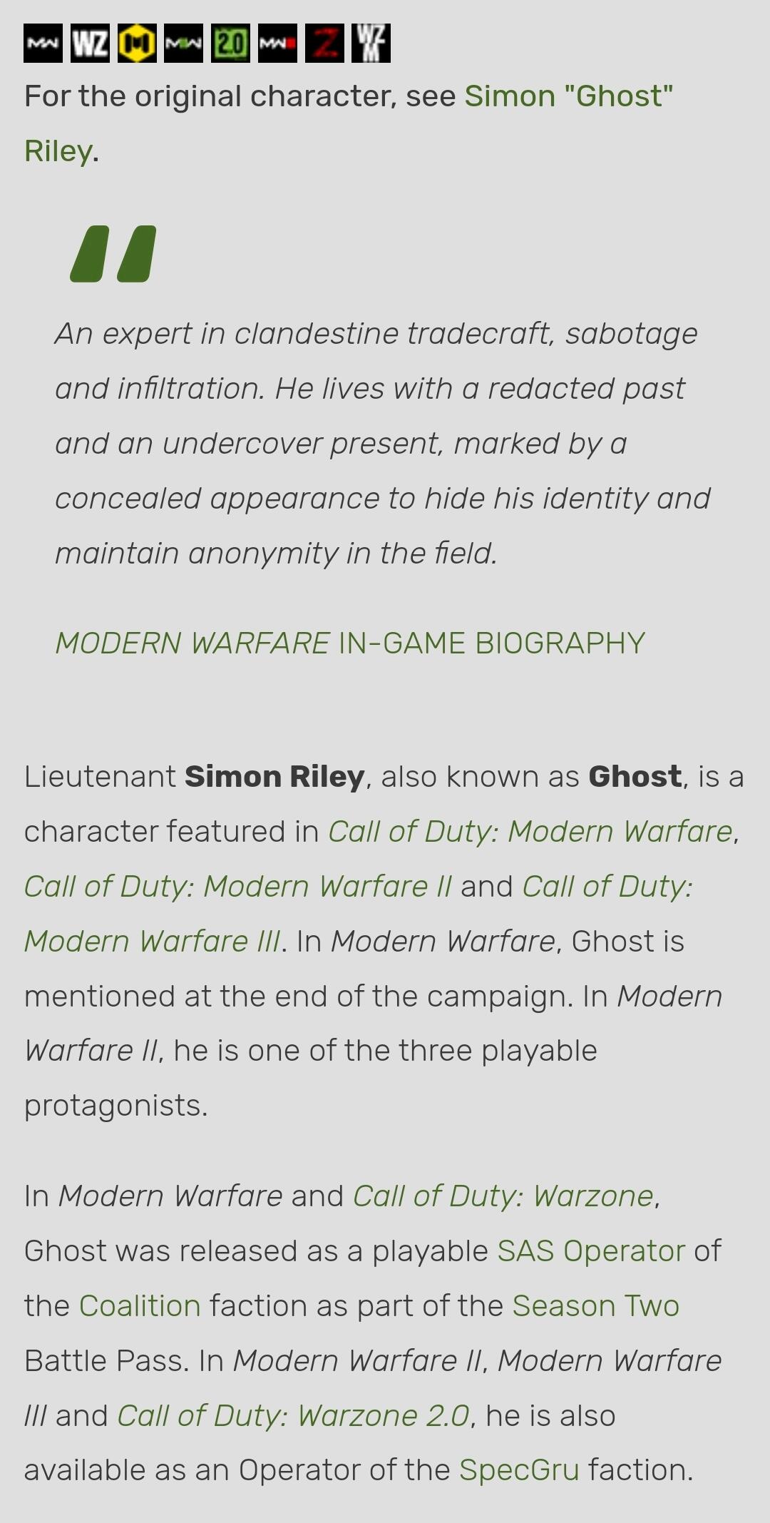 [codwiki]Simon"Ghost"Riley人物介绍 - 哔哩哔哩