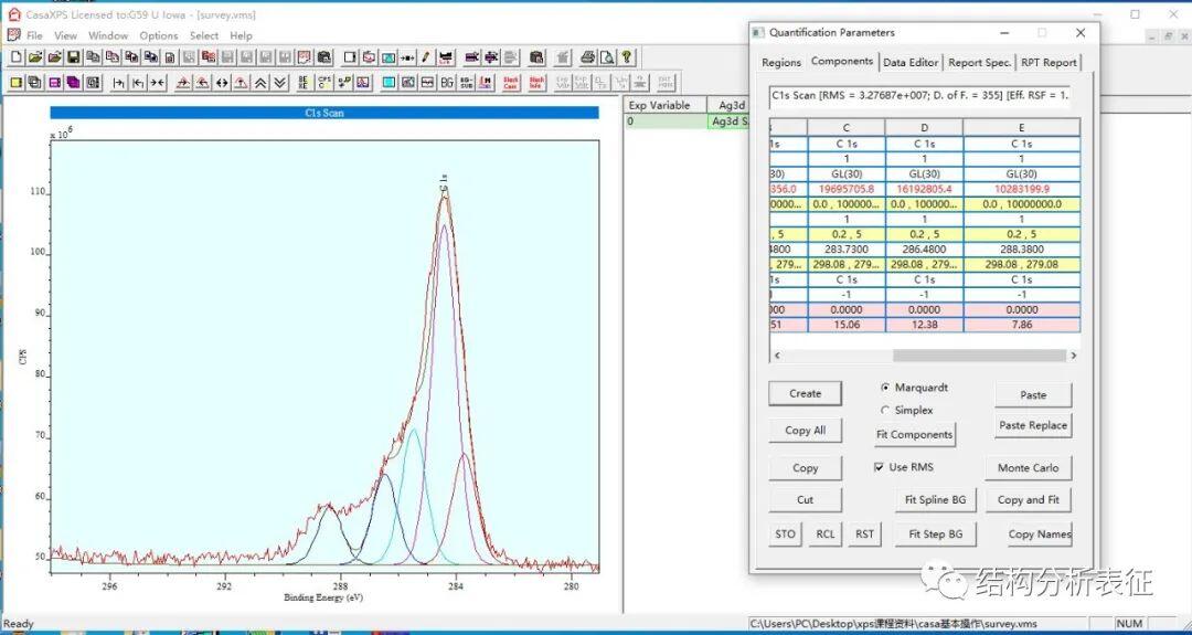 CasaXPS（XPS数据分析）安装教程以及使用教程！免费下载！ - 哔哩哔哩