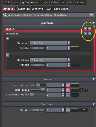 【Speedtree】实现树干trunk上呈现多种材质，指定底部材质 - 哔哩哔哩