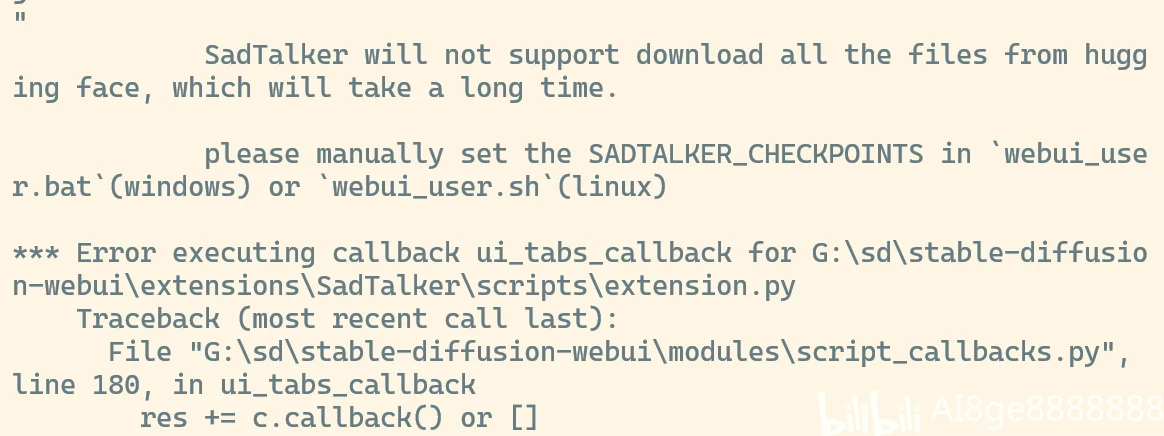stable-diffusion-webui插件SadTalker的安装使用注意事项，重点在后头 - 哔哩哔哩