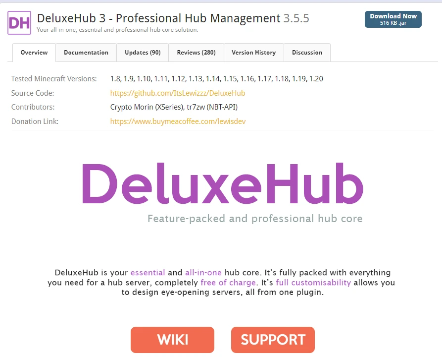 Minecraft Deluxehub 超好用大厅插件 中文文档 - 哔哩哔哩