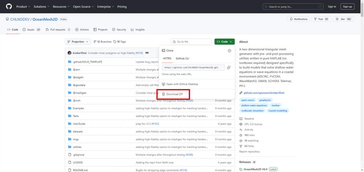 海洋数值模型网格制作工具OceanMesh2D安装方法 - 哔哩哔哩