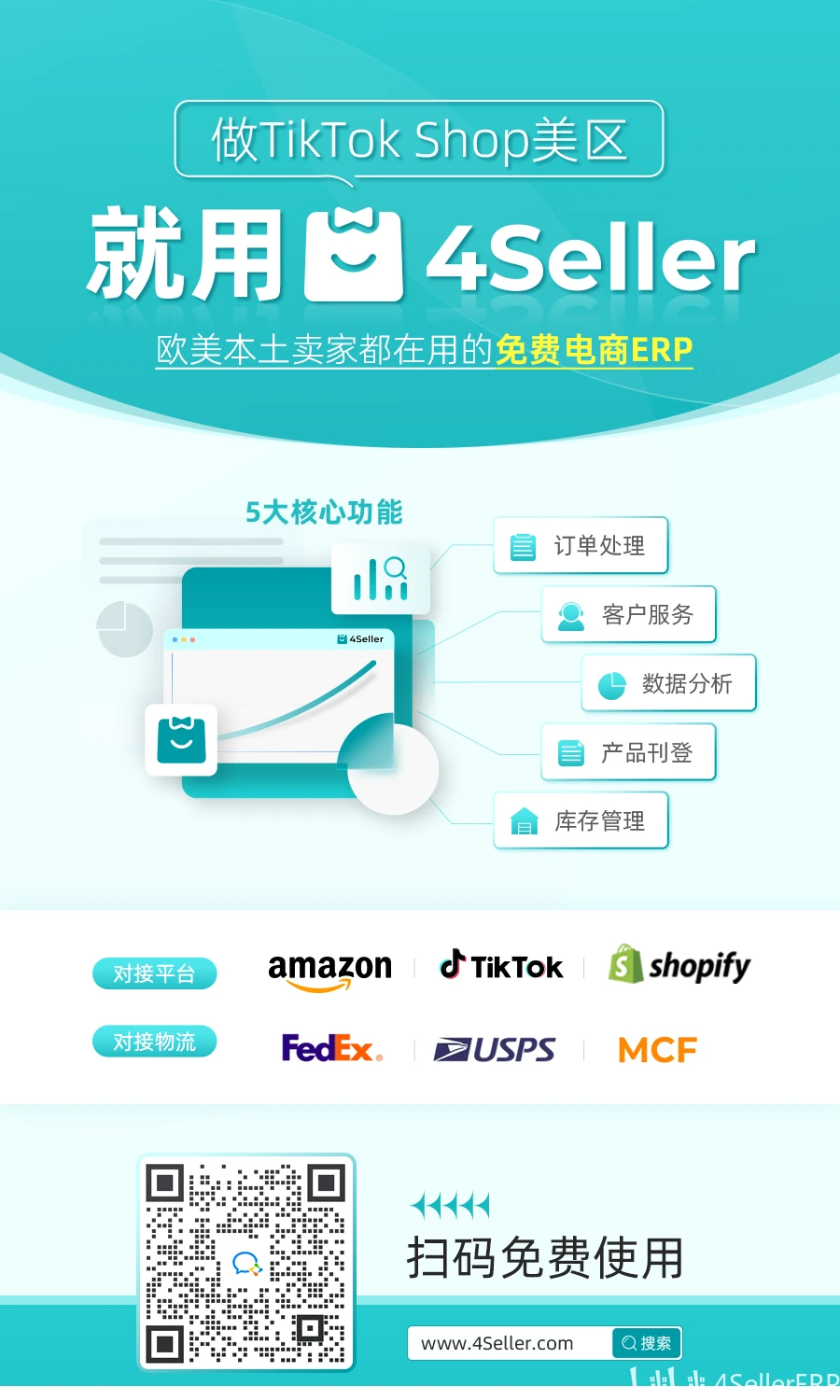 做TikTok Shop美区，就用4Seller ERP - 哔哩哔哩