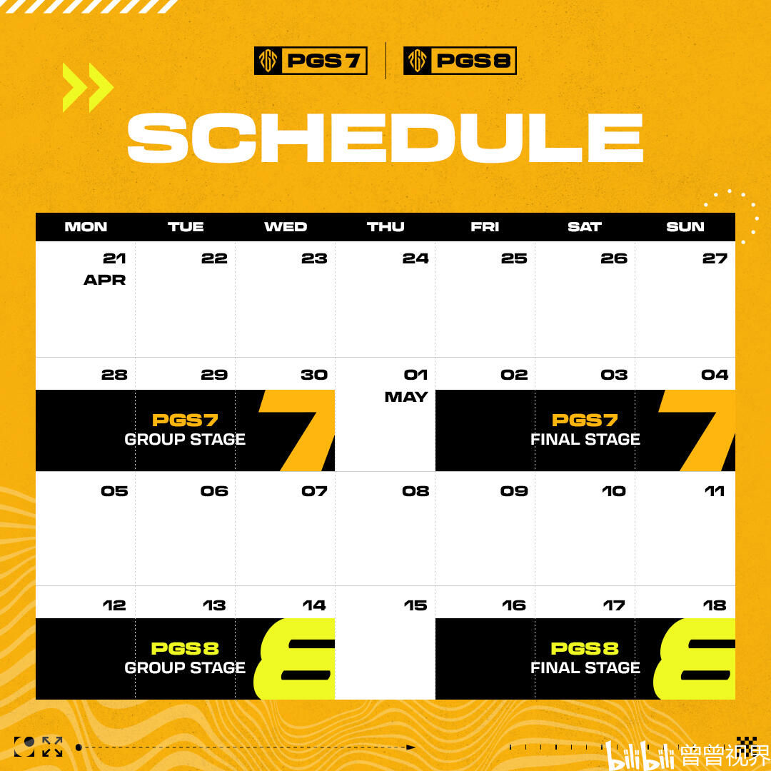 2025PGS7&PGS8赛程赛制公告 - 哔哩哔哩