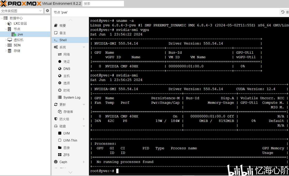 使用vGPU杂交版驱动保留PVE宿主机CUDA能力 - 哔哩哔哩