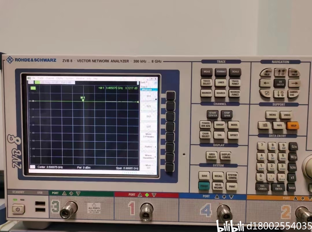 罗德&施瓦茨R&S ZVB8网络分析仪 - 哔哩哔哩