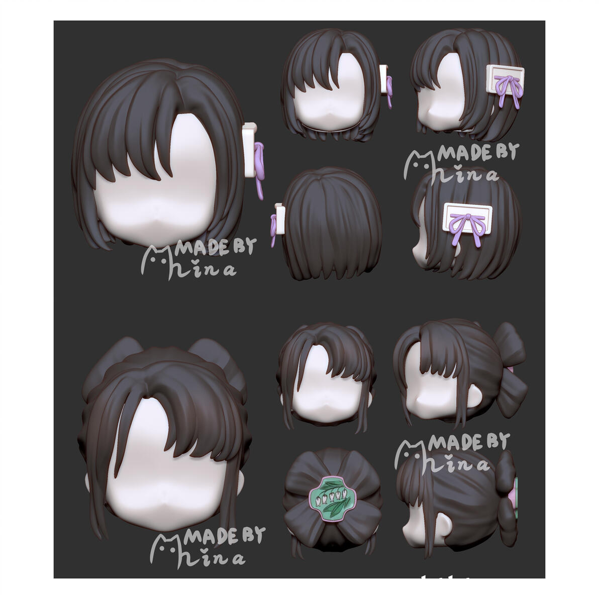 【gsc/ob11头壳建模分享】bleach雏森桃、平子真子、乌尔奇奥拉 - 哔哩哔哩