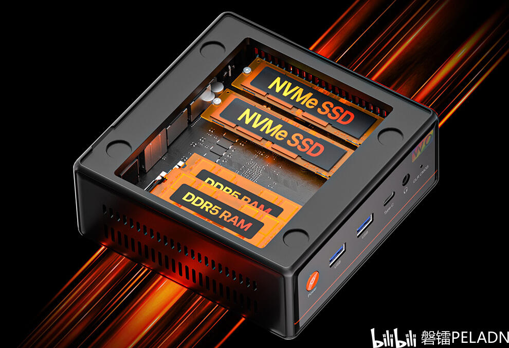 办公娱乐绰绰有余！磐镭WO4 7640HS迷你主机强势登场 - 哔哩哔哩