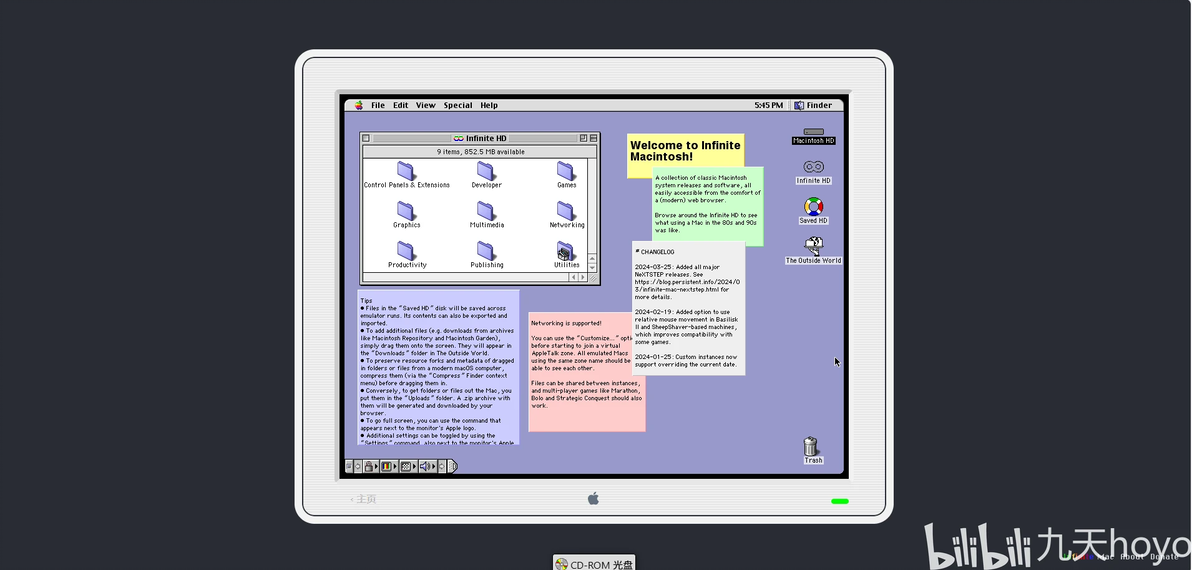 网站推荐：Infinite Mac 在线运行 63 个版本的 Mac OS - 哔哩哔哩