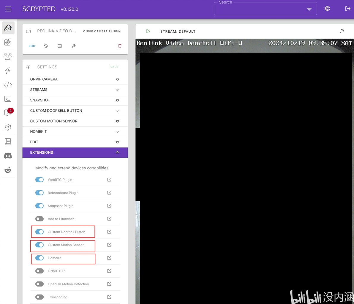 Home Assistant添加scrypted制作homekit猫眼可视门铃 - 哔哩哔哩
