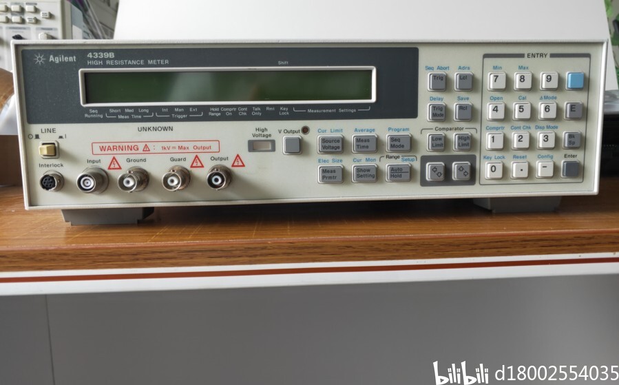 安捷伦Agilent 4339B高电阻测试仪 - 哔哩哔哩