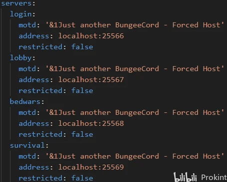 基于BungeeCord搭建 多服务端 Minecraft 我的世界 - 哔哩哔哩