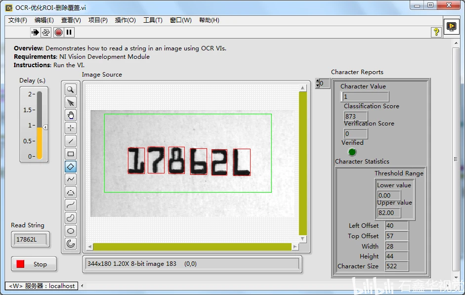 LabVIEW Vision-NI视觉范例之OCR字符识别 - 哔哩哔哩