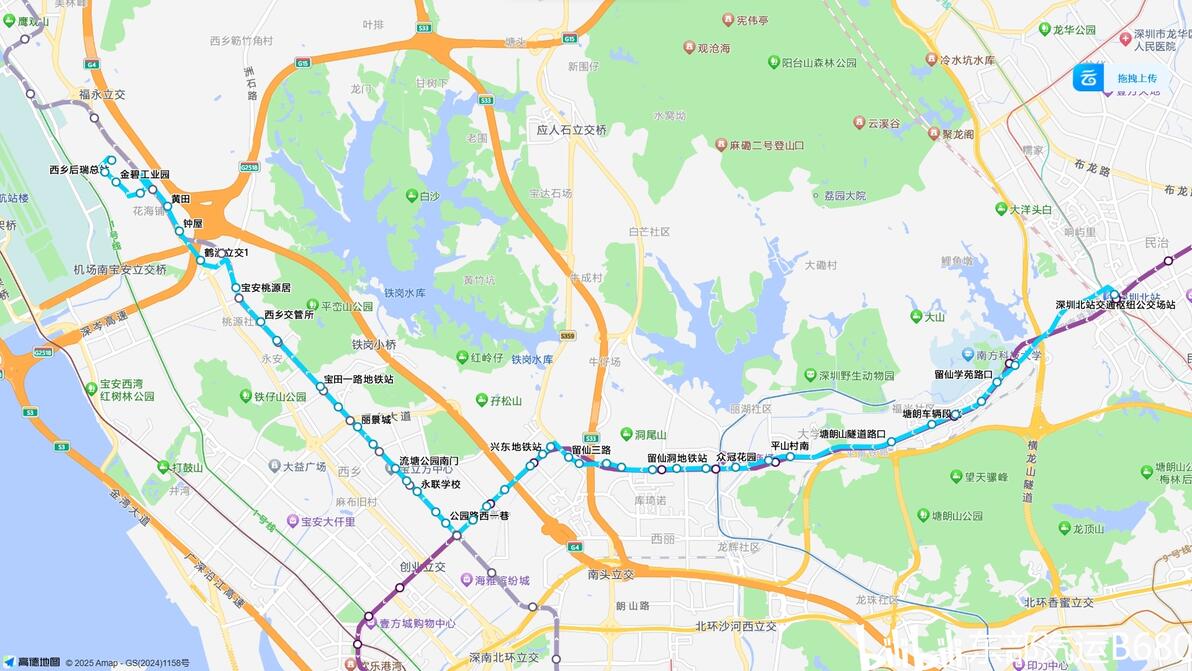 【深圳】留仙大道贯通线①——历经大改但难逃撤线，西部公汽M343路 - 哔哩哔哩