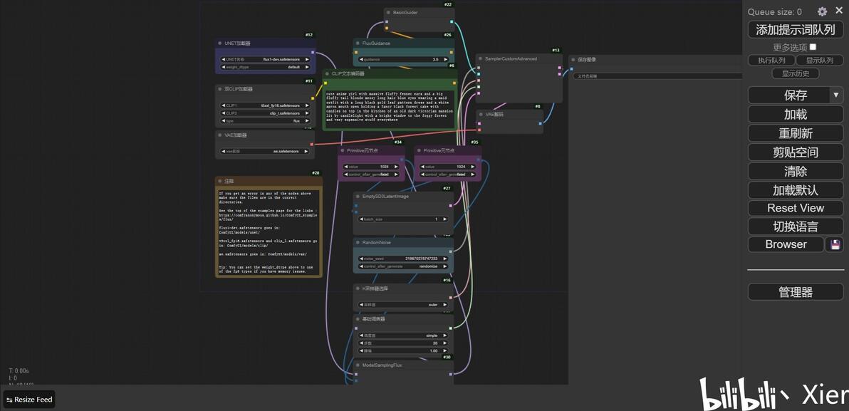 【图像生成】ComfyUI+FLUX 使用教程 - 哔哩哔哩