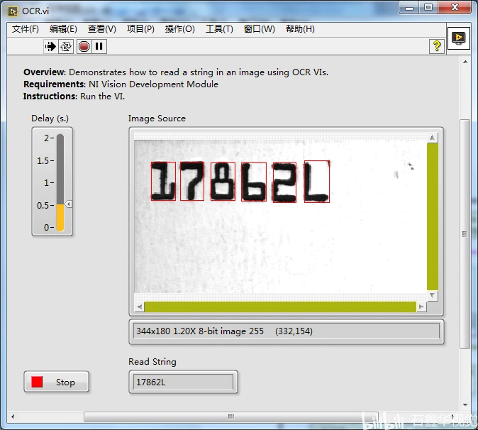 LabVIEW Vision-NI视觉范例之OCR字符识别 - 哔哩哔哩
