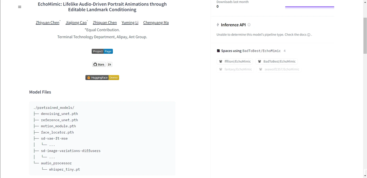 【数字人】EchoMimic 使用教程 - 哔哩哔哩