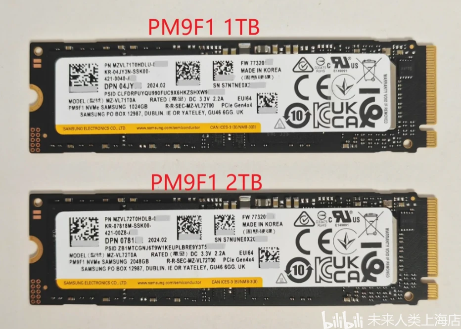 三星PM9A1 PM9A1a PM9F1有什么区别呢？都是OEM非零售版本哈 - 哔哩哔哩