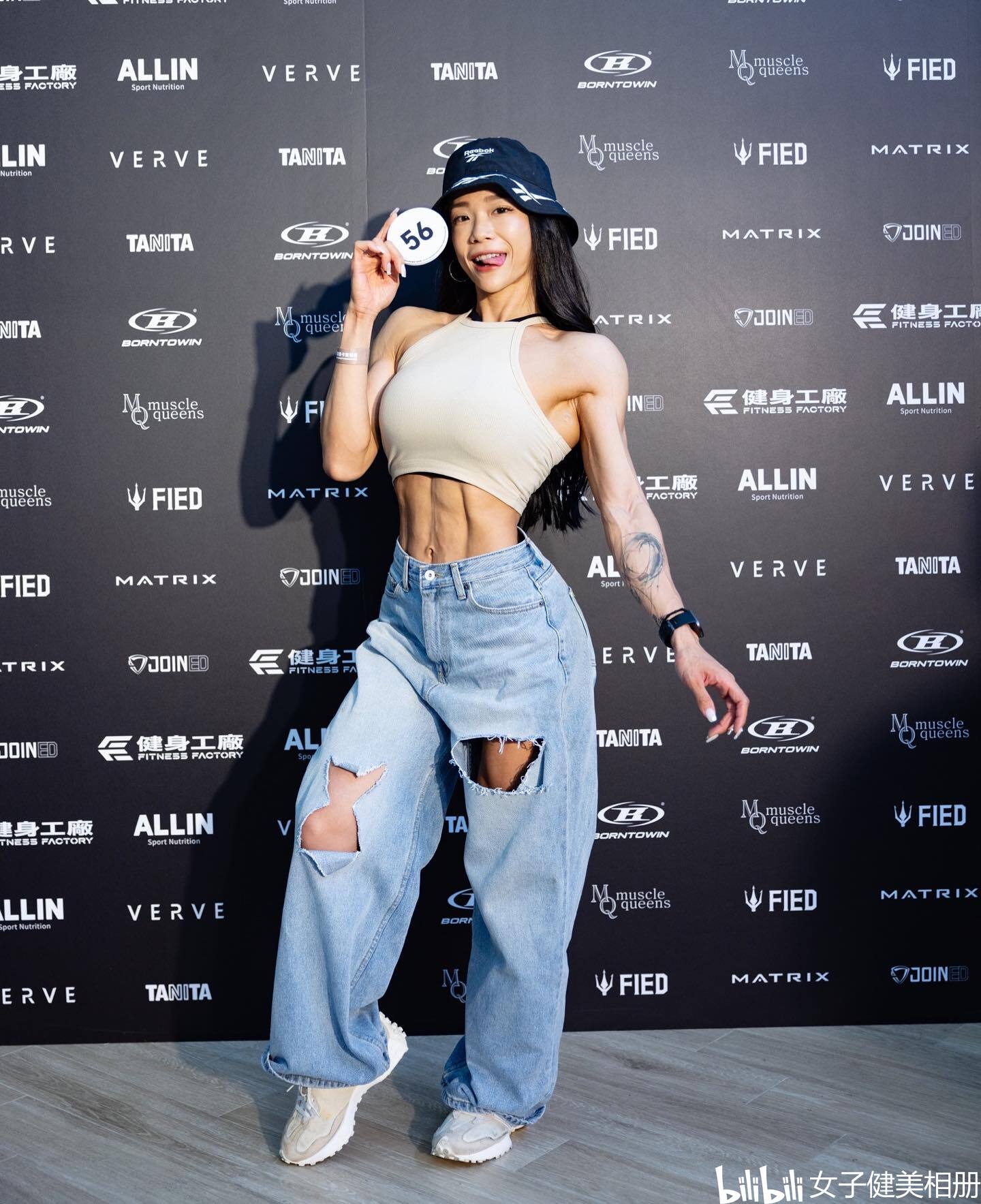 汗水和医美共同铸就的女神魅力！中国台湾的撸铁肌肉女孩---Wendy Chu - 哔哩哔哩