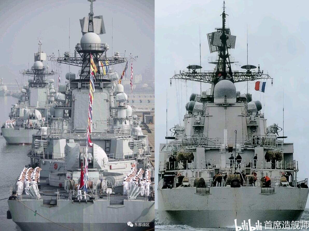 我国海军两个批次“现代”级驱逐舰的区别 - 哔哩哔哩