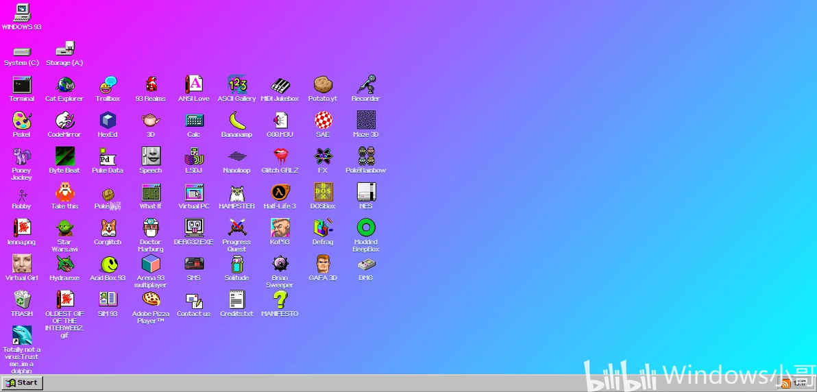 在线体验Windows93、98、7、11、12、Mac OS - 哔哩哔哩