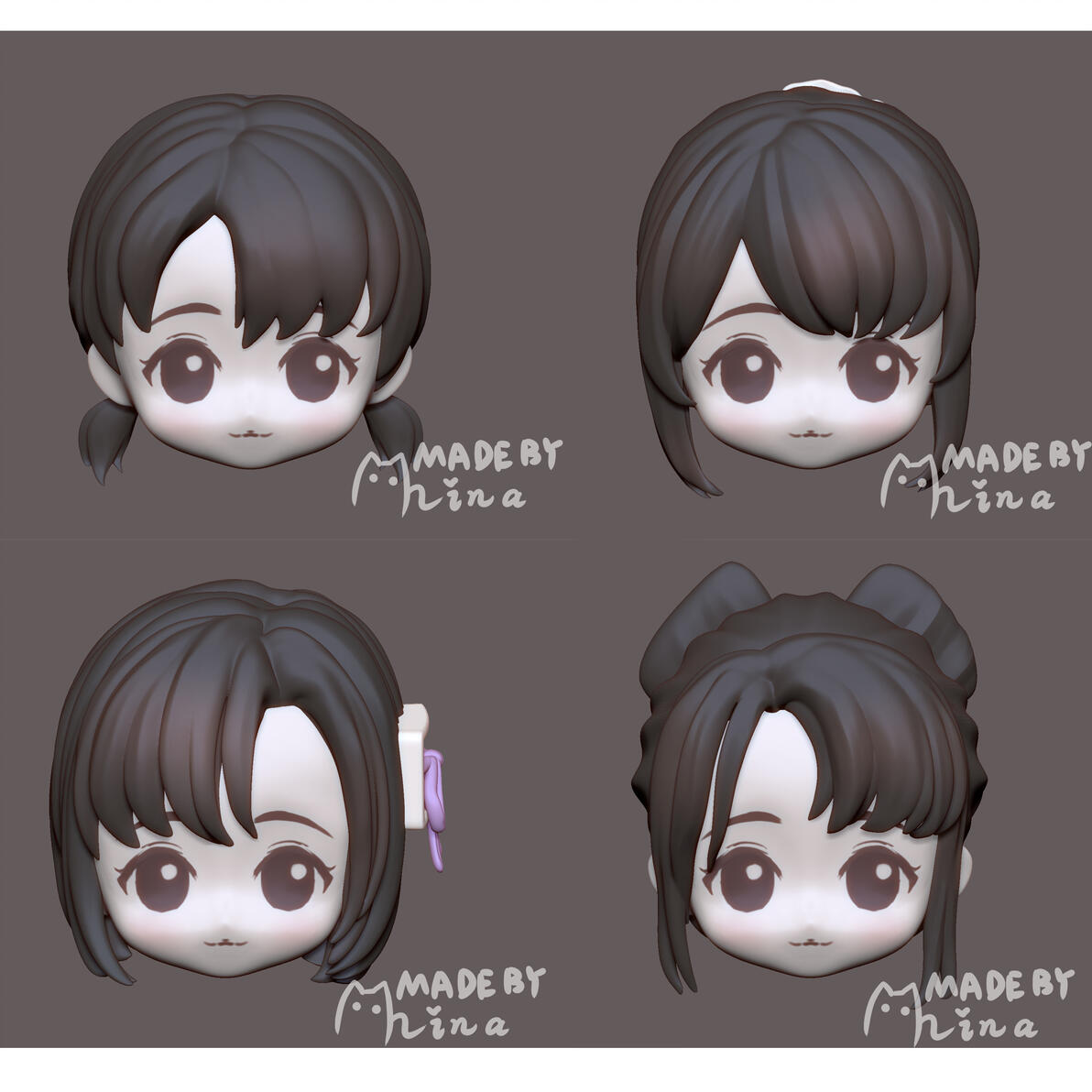 【gsc/ob11头壳建模分享】bleach雏森桃、平子真子、乌尔奇奥拉 - 哔哩哔哩