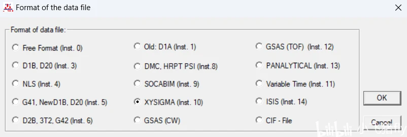 Fullprof的指标化及Le Bail精修法 - 哔哩哔哩