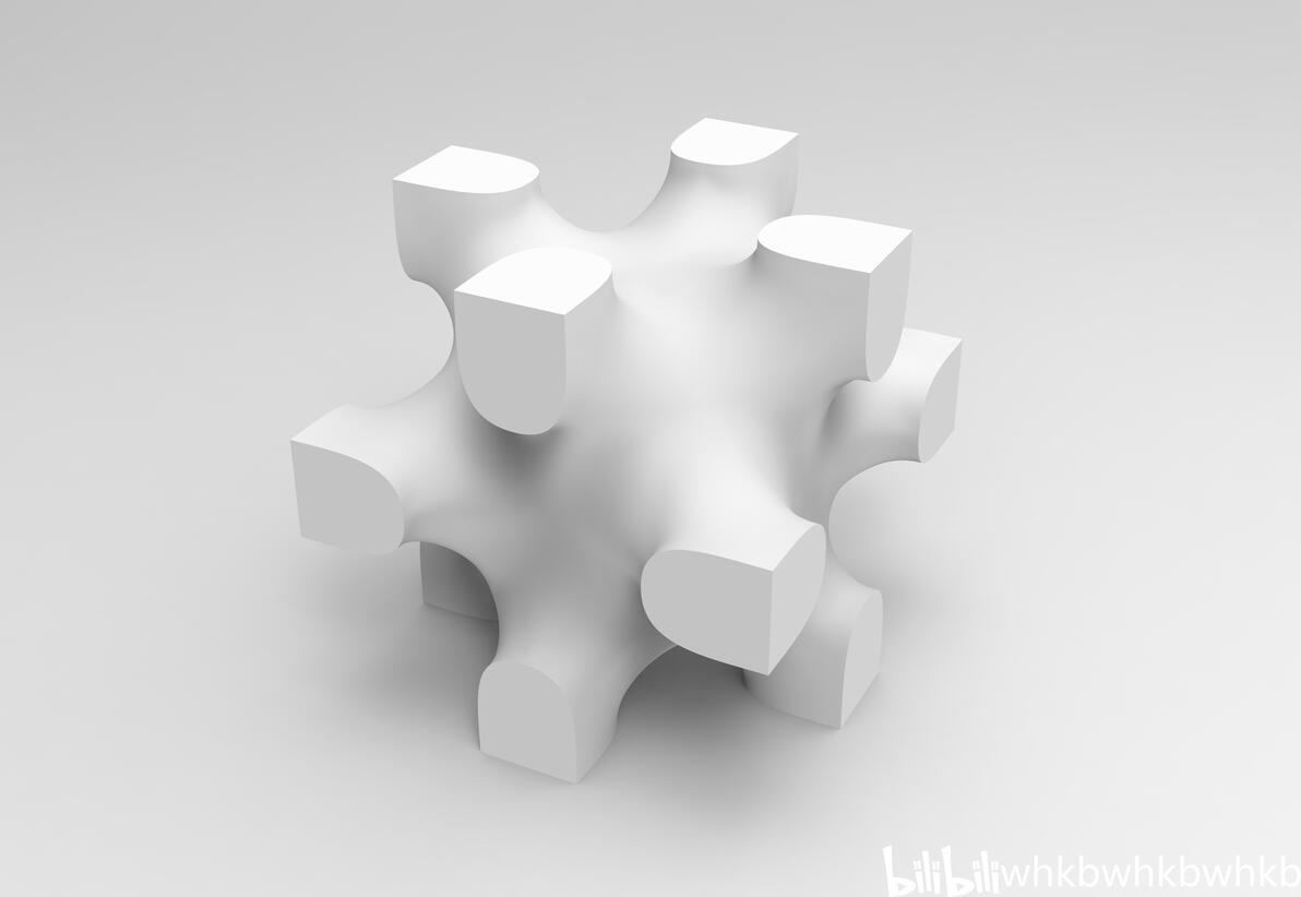 SOLIDWORKS —— Gyroid 和 Neovius - 哔哩哔哩