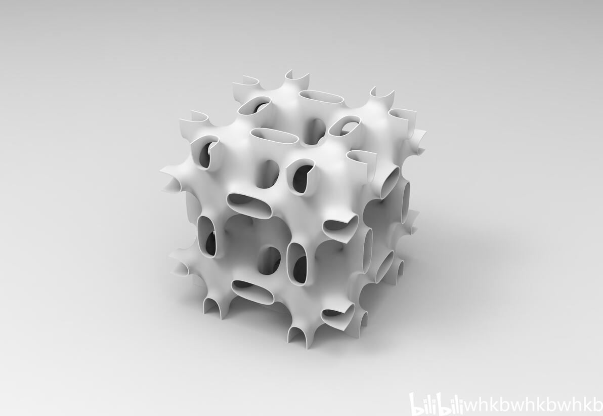 SOLIDWORKS —— Gyroid 和 Neovius - 哔哩哔哩