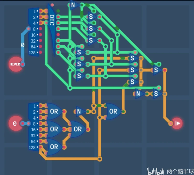 Turing Complete关卡：条件判断 - 哔哩哔哩