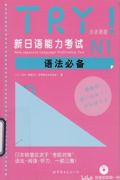 日语学习《TRY！新日语能力考试N1语法必备》PDF下载 - 哔哩哔哩