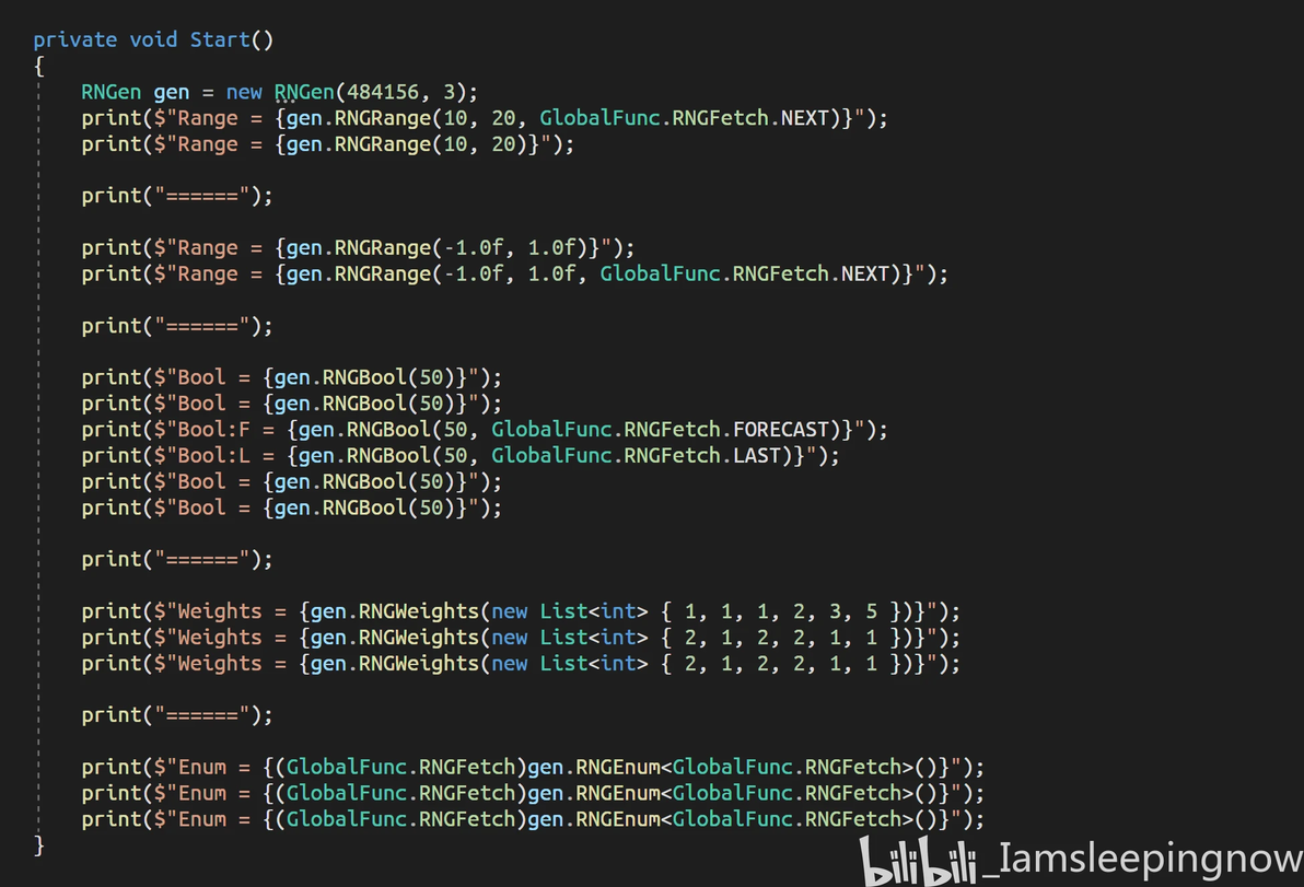 [Unity] 游戏随机数系统的个人设计 - 哔哩哔哩