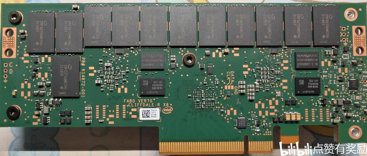 拆解英特尔intel P4618 6.4T AIC固态 插卡式 - 哔哩哔哩