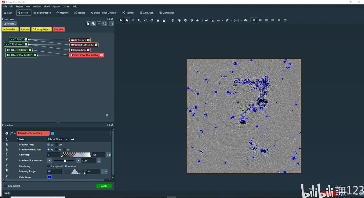 材料研究生搬砖日常-Avizo三维重构 - 哔哩哔哩