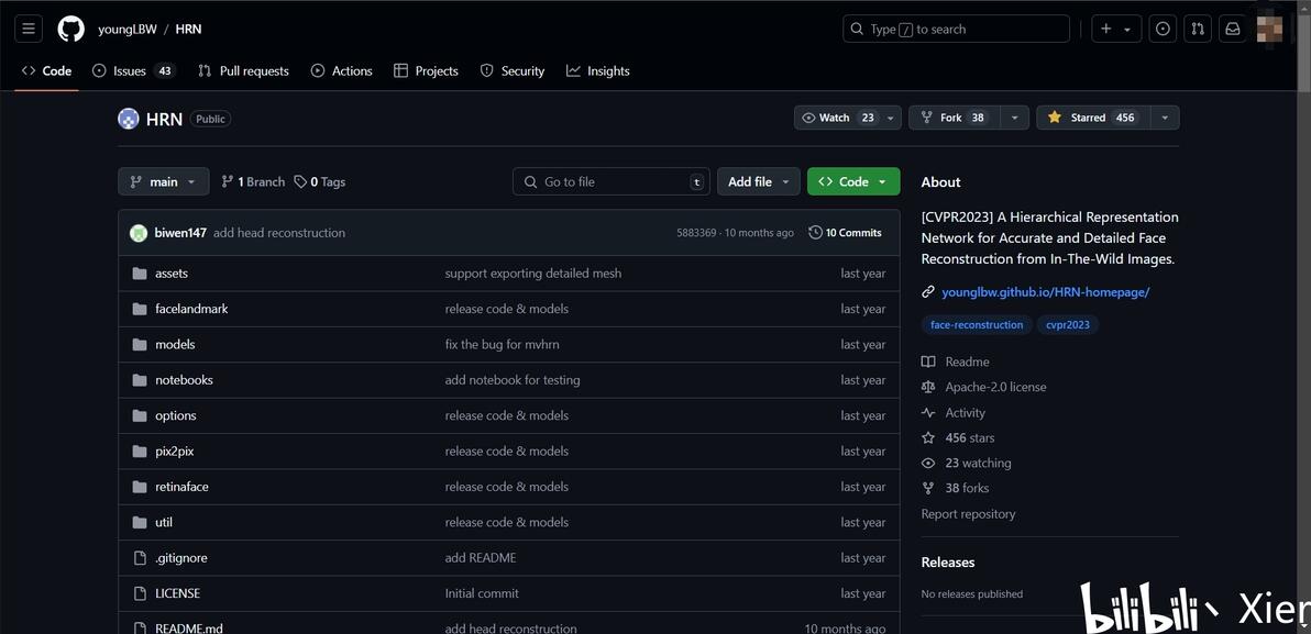 【人脸重建】HRN 使用教程 - 哔哩哔哩