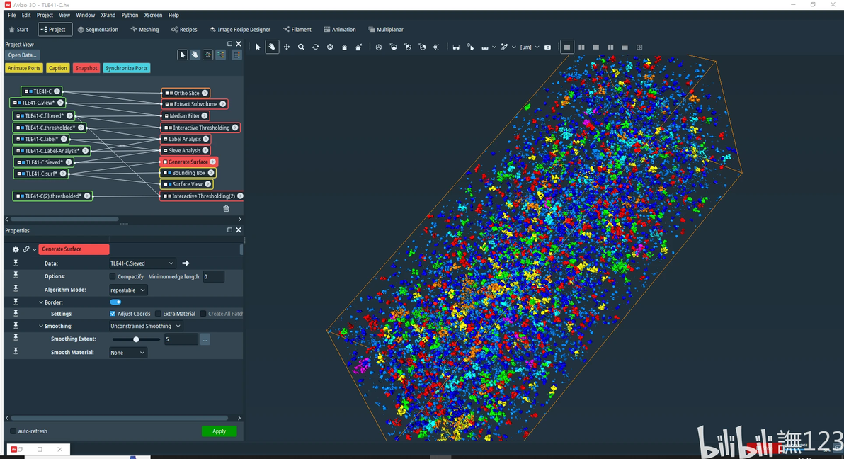 材料研究生搬砖日常-Avizo三维重构 - 哔哩哔哩