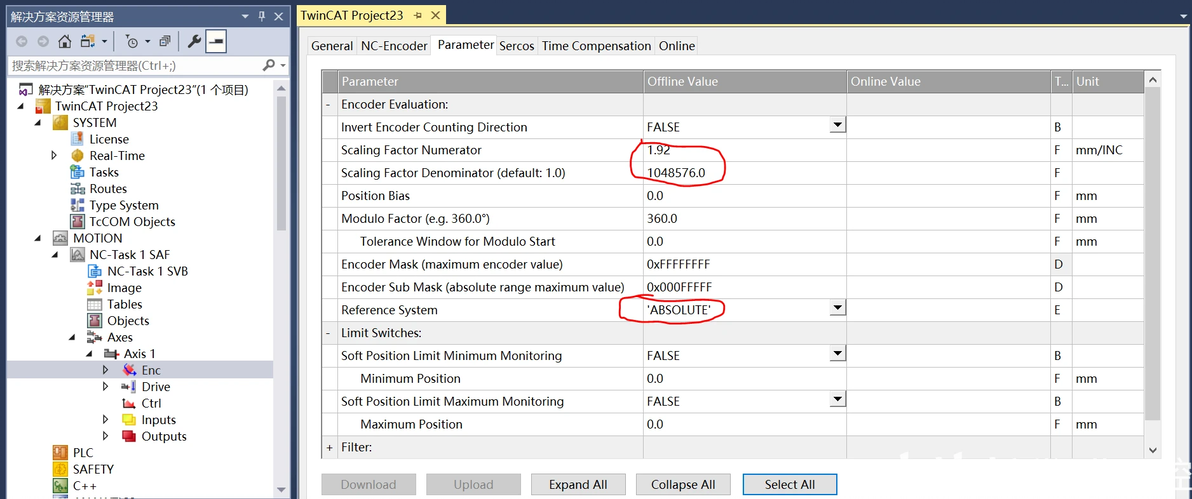 Twincat NC轴全闭环配置调试 - 哔哩哔哩